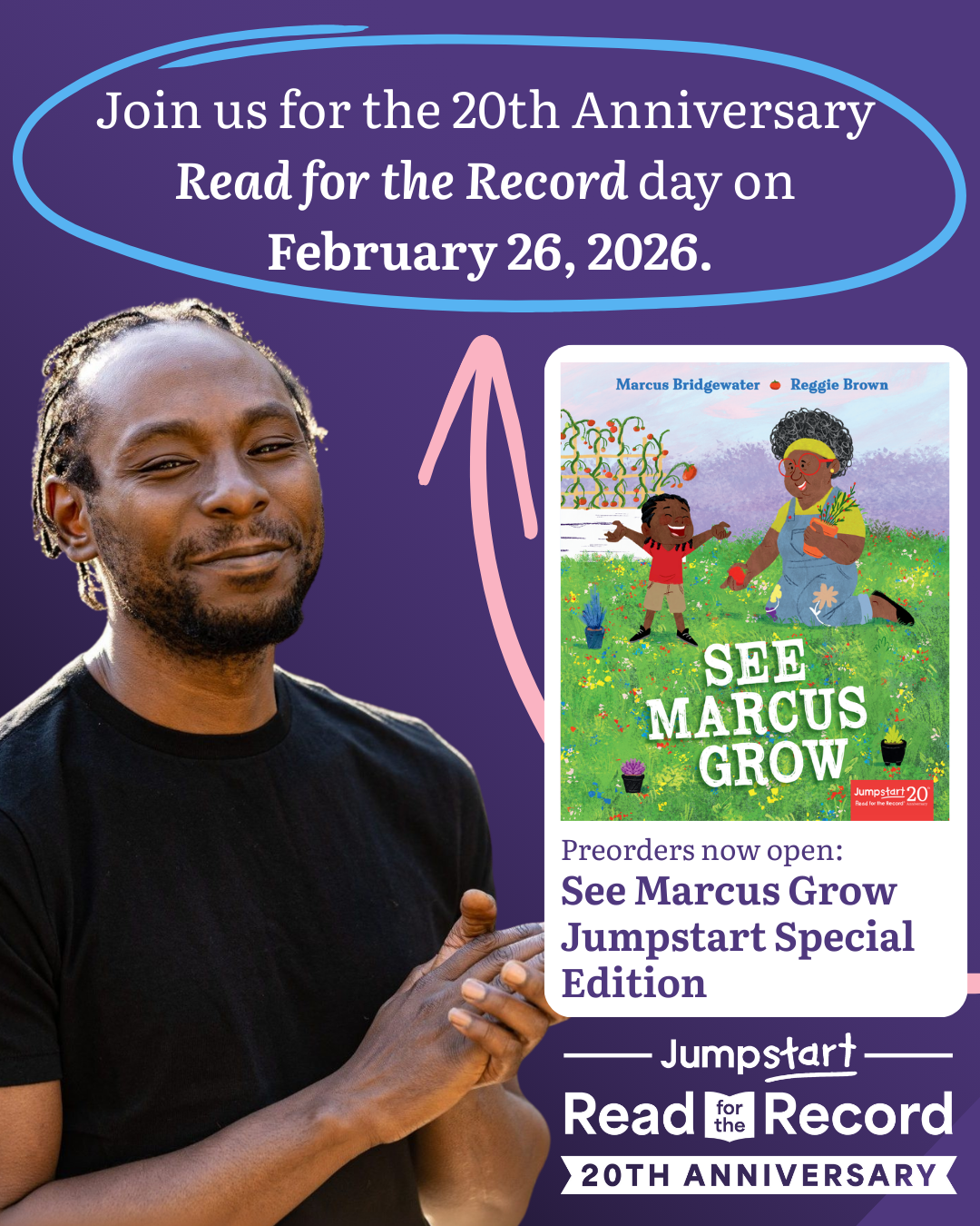 "See Marcus Grow" Jumpstart's Read for the Record 20th Anniversary ...